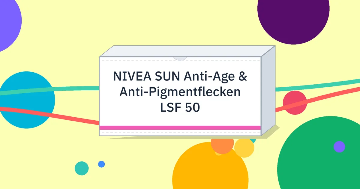 Symbolbild: Packung mit der Aufschrift NIVEA SUN Anti-Age & Anti-Pigmentflecken LSF 50 (PZN 14368117) – Verfügbarkeit und Bezug in Apotheken in Frankfurt am Main