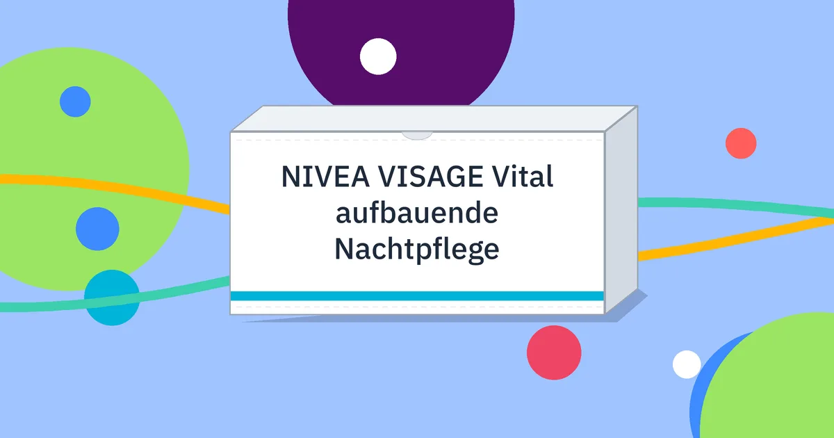 Symbolbild: Packung mit der Aufschrift NIVEA VISAGE Vital aufbauende Nachtpflege (PZN 11327804) – Verfügbarkeit und Bezug in Apotheken in Frankfurt am Main