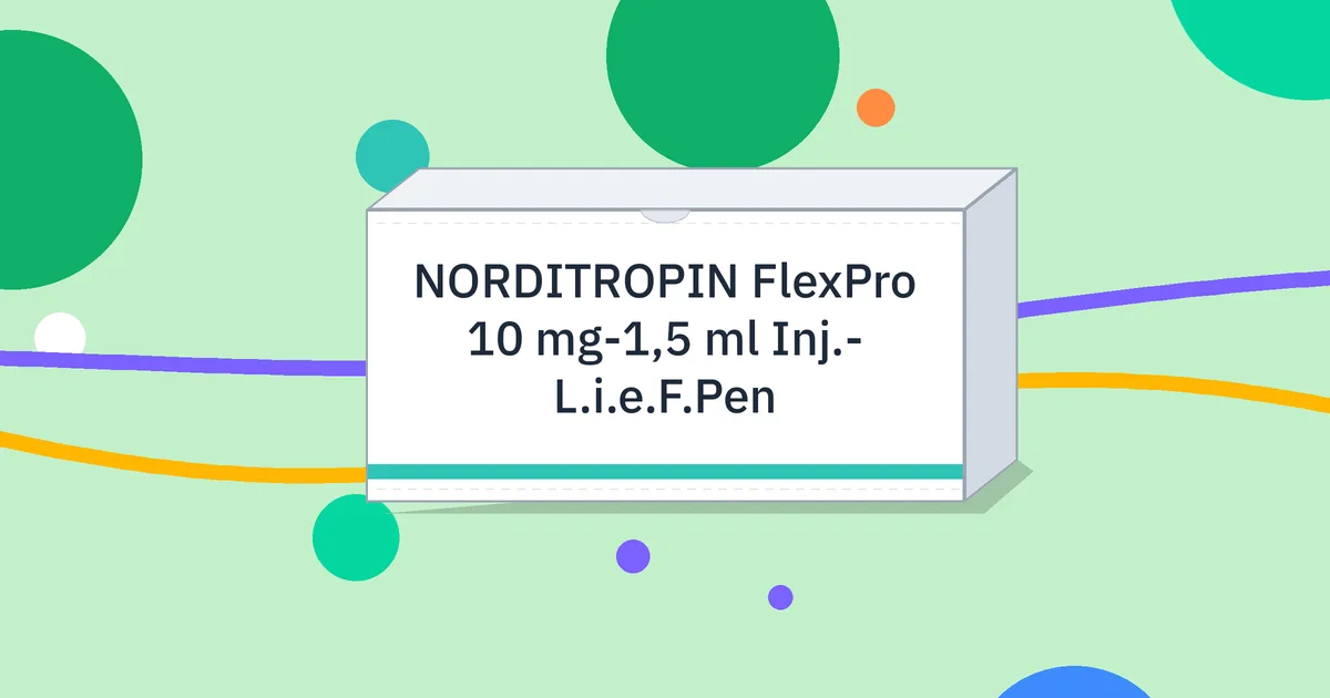 Symbolbild: Packung mit der Aufschrift NORDITROPIN FlexPro 10 mg-1,5 ml Inj.-L.i.e.F.Pen (PZN 05459418) – Verfügbarkeit und Bezug in Apotheken in Frankfurt am Main