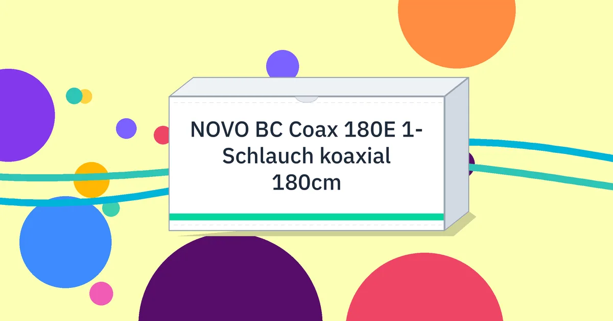 Symbolbild: Packung mit der Aufschrift NOVO BC Coax 180E 1-Schlauch koaxial 180cm (PZN 18471289) – Verfügbarkeit und Bezug in Apotheken in Frankfurt am Main