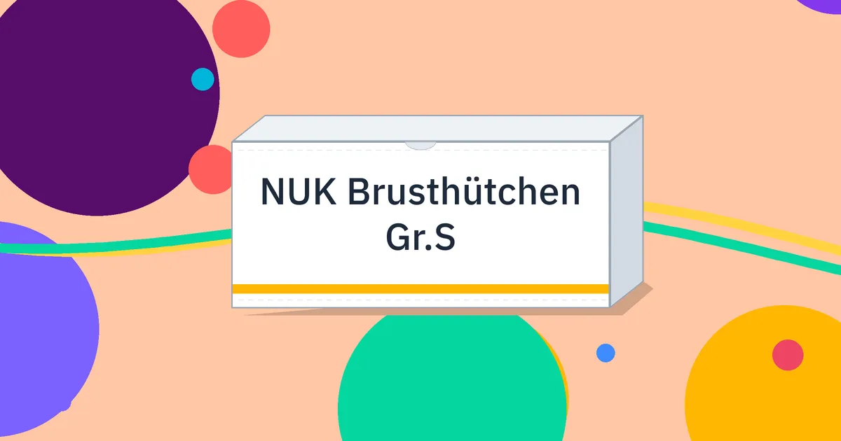 Symbolbild: Packung mit der Aufschrift NUK Brusthütchen Gr.S (PZN 16487961) – Verfügbarkeit und Bezug in Apotheken in Frankfurt am Main