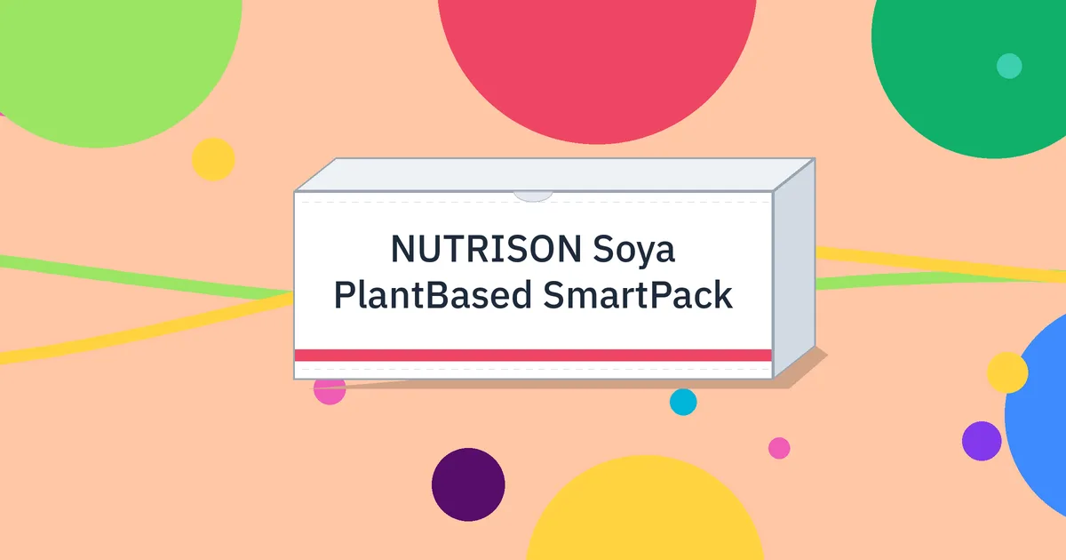 Symbolbild: Packung mit der Aufschrift NUTRISON Soya PlantBased SmartPack (PZN 19107723) – Verfügbarkeit und Bezug in Apotheken in Frankfurt am Main