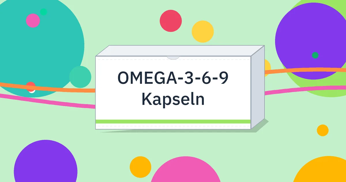Symbolbild: Packung mit der Aufschrift OMEGA-3-6-9 Kapseln (PZN 03169053) – Verfügbarkeit und Bezug in Apotheken in Frankfurt am Main