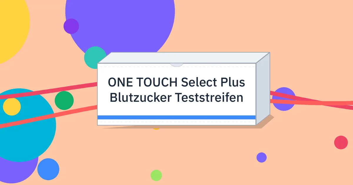 Symbolbild: Packung mit der Aufschrift ONE TOUCH Select Plus Blutzucker Teststreifen (PZN 16619925) – Verfügbarkeit und Bezug in Apotheken in Frankfurt am Main