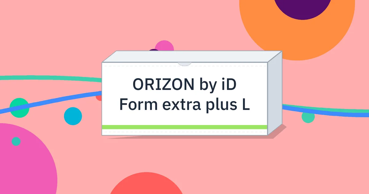 Symbolbild: Packung mit der Aufschrift ORIZON by iD Form extra plus L (PZN 17996759) – Verfügbarkeit und Bezug in Apotheken in Frankfurt am Main