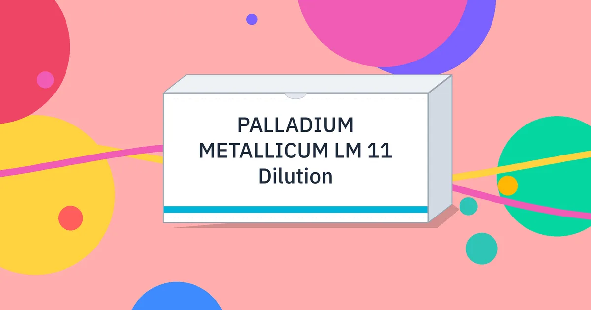 Symbolbild: Packung mit der Aufschrift PALLADIUM METALLICUM LM 11 Dilution (PZN 12975385) – Verfügbarkeit und Bezug in Apotheken in Frankfurt am Main