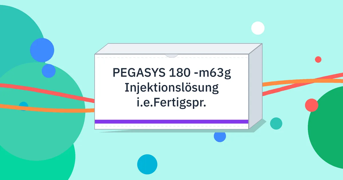 Symbolbild: Packung mit der Aufschrift PEGASYS 180 -m63g Injektionslösung i.e.Fertigspr. (PZN 18782279) – Verfügbarkeit und Bezug in Apotheken in Frankfurt am Main