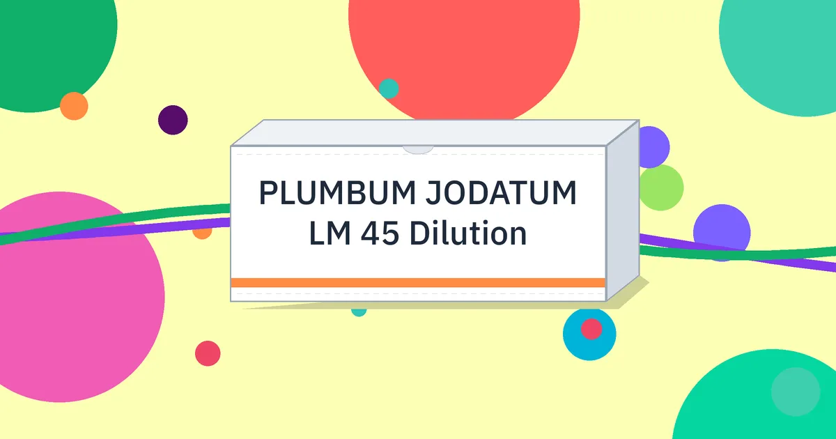 Symbolbild: Packung mit der Aufschrift PLUMBUM JODATUM LM 45 Dilution (PZN 13040946) – Verfügbarkeit und Bezug in Apotheken in Frankfurt am Main