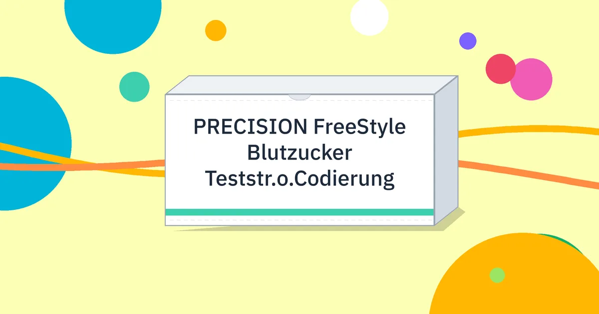 Symbolbild: Packung mit der Aufschrift PRECISION FreeStyle Blutzucker Teststr.o.Codierung (PZN 17269829) – Verfügbarkeit und Bezug in Apotheken in Frankfurt am Main