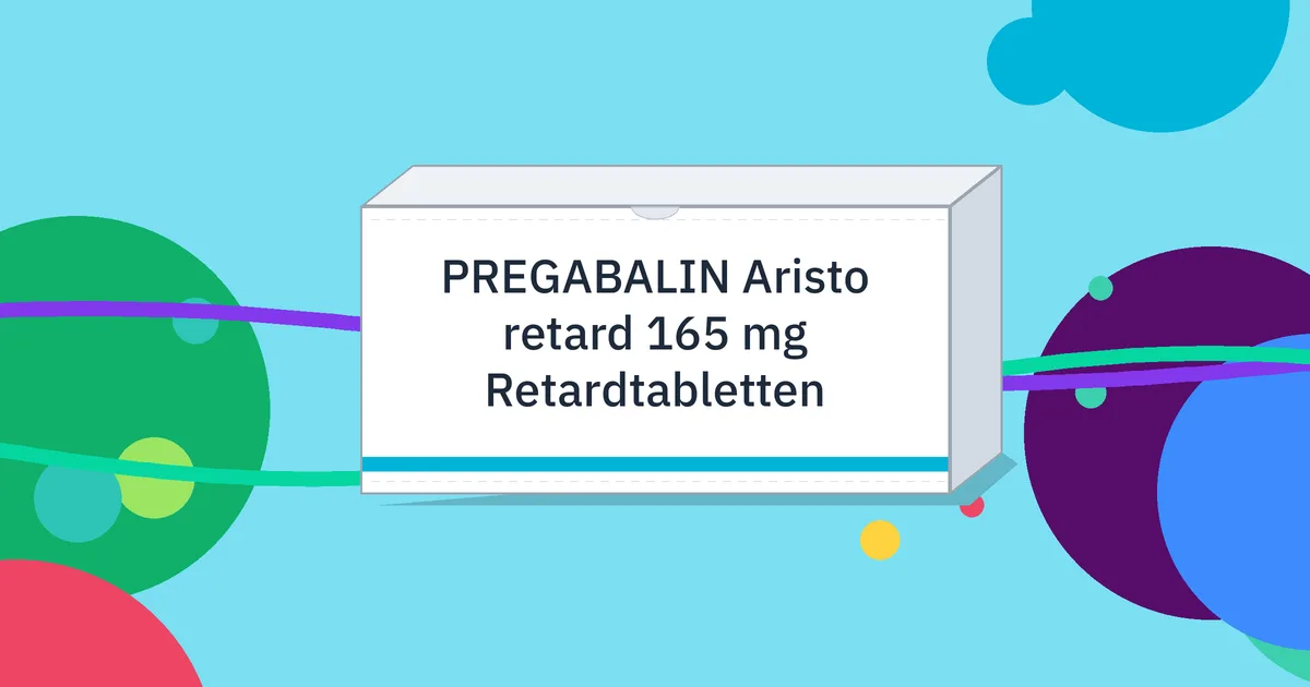 Symbolbild: Packung mit der Aufschrift PREGABALIN Aristo retard 165 mg Retardtabletten (PZN 18701973) – Verfügbarkeit und Bezug in Apotheken in Frankfurt am Main