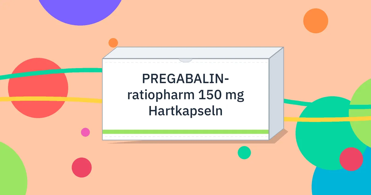 Symbolbild: Packung mit der Aufschrift PREGABALIN-ratiopharm 150 mg Hartkapseln (PZN 10328894) – Verfügbarkeit und Bezug in Apotheken in Frankfurt am Main