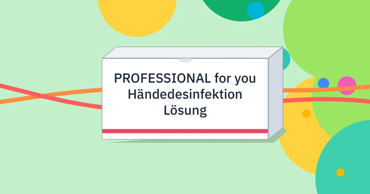 Symbolbild: Packung mit der Aufschrift PROFESSIONAL for you Händedesinfektion Lösung (PZN 20341252) – Verfügbarkeit und Bezug in Apotheken in Frankfurt am Main