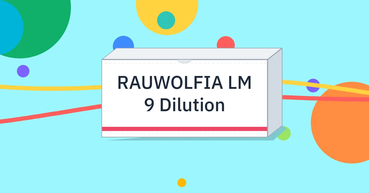 Symbolbild: Packung mit der Aufschrift RAUWOLFIA LM 9 Dilution (PZN 13046593) – Verfügbarkeit und Bezug in Apotheken in Frankfurt am Main