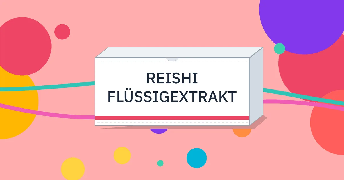 Symbolbild: Packung mit der Aufschrift REISHI FLÜSSIGEXTRAKT (PZN 11653320) – Verfügbarkeit und Bezug in Apotheken in Frankfurt am Main