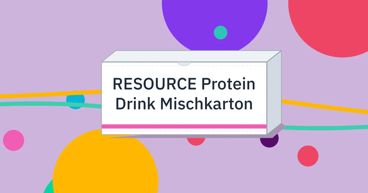 Symbolbild: Packung mit der Aufschrift RESOURCE Protein Drink Mischkarton (PZN 19455944) – Verfügbarkeit und Bezug in Apotheken in Frankfurt am Main