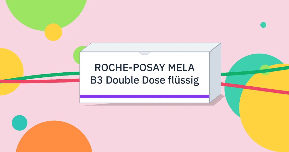 Symbolbild: Packung mit der Aufschrift ROCHE-POSAY MELA B3 Double Dose flüssig (PZN 20418055) – Verfügbarkeit und Bezug in Apotheken in Frankfurt am Main