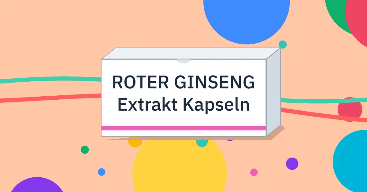 Symbolbild: Packung mit der Aufschrift ROTER GINSENG Extrakt Kapseln (PZN 19275426) – Verfügbarkeit und Bezug in Apotheken in Frankfurt am Main