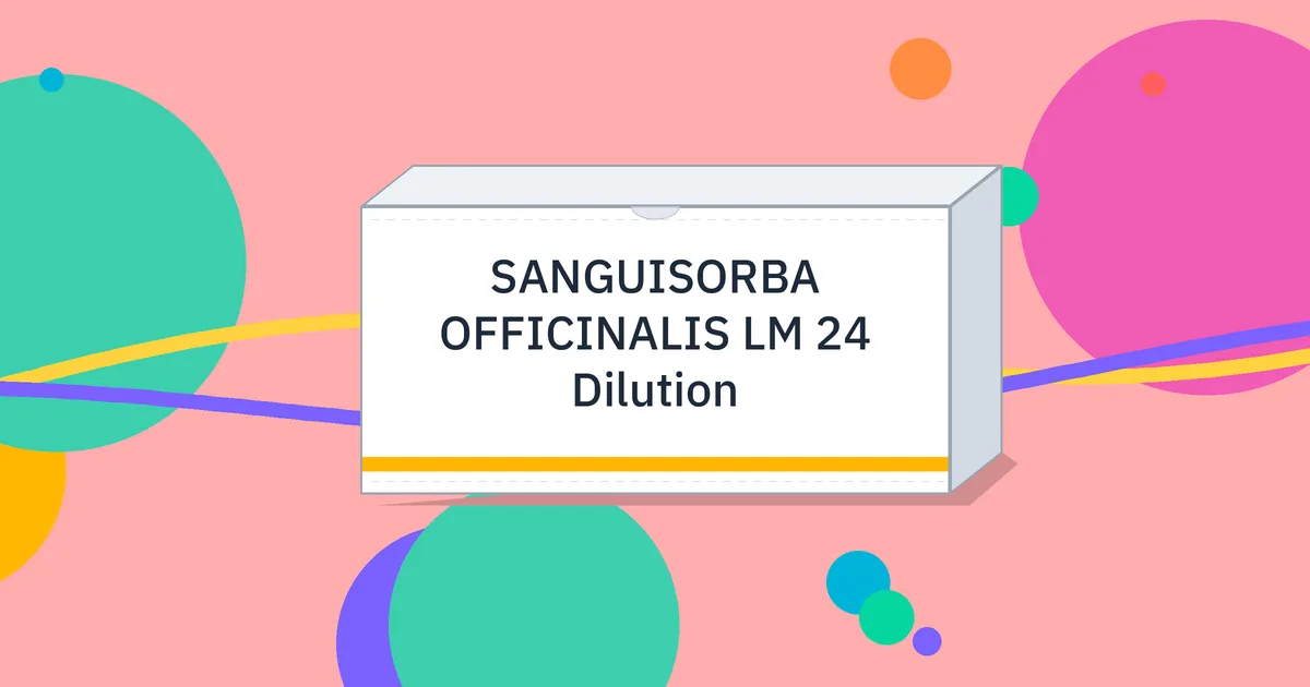 Symbolbild: Packung mit der Aufschrift SANGUISORBA OFFICINALIS LM 24 Dilution (PZN 13683710) – Verfügbarkeit und Bezug in Apotheken in Frankfurt am Main