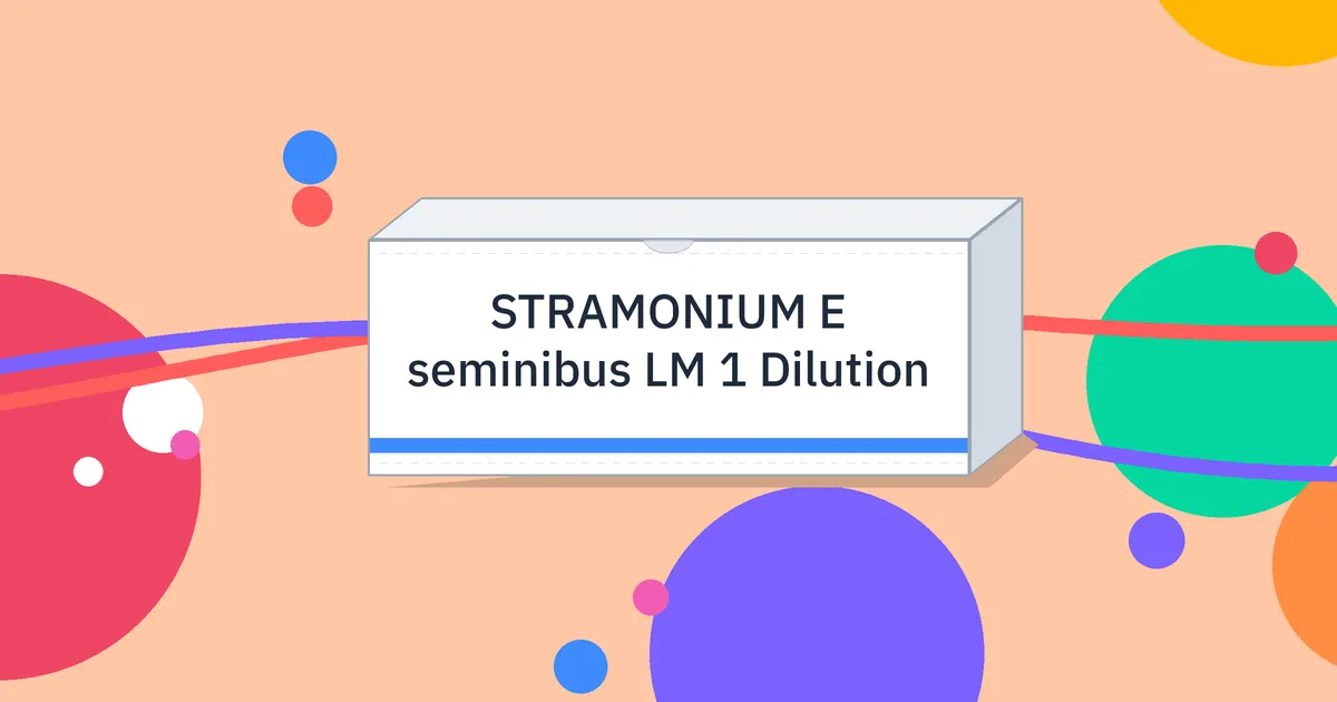 Symbolbild: Packung mit der Aufschrift STRAMONIUM E seminibus LM 1 Dilution (PZN 13202113) – Verfügbarkeit und Bezug in Apotheken in Frankfurt am Main
