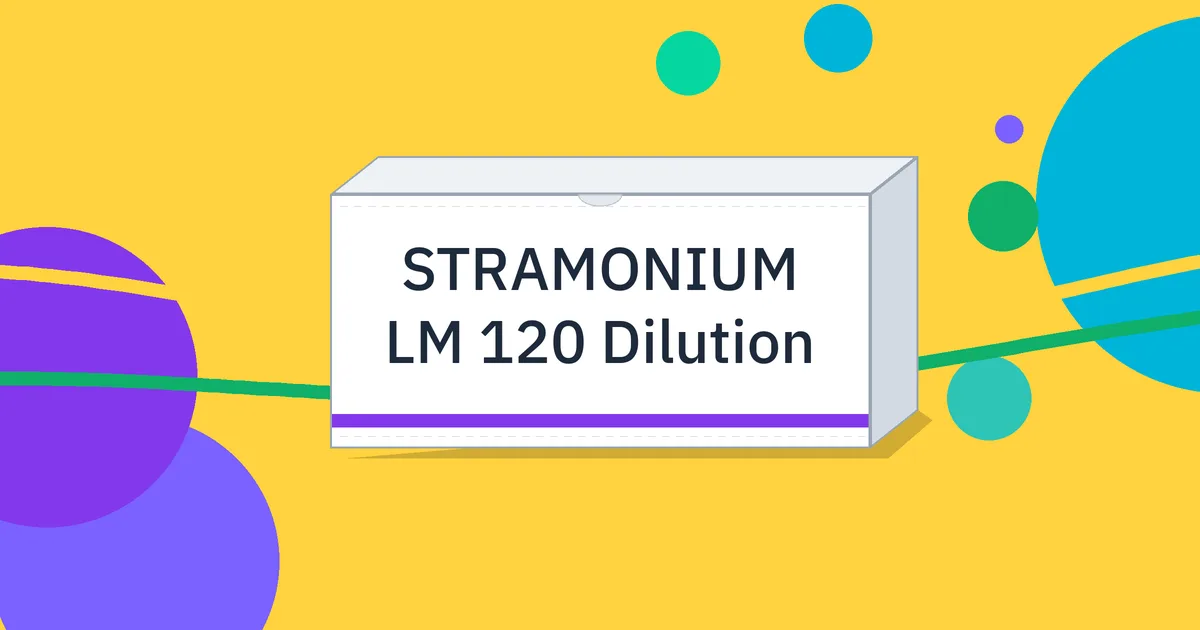 Symbolbild: Packung mit der Aufschrift STRAMONIUM LM 120 Dilution (PZN 13202107) – Verfügbarkeit und Bezug in Apotheken in Frankfurt am Main