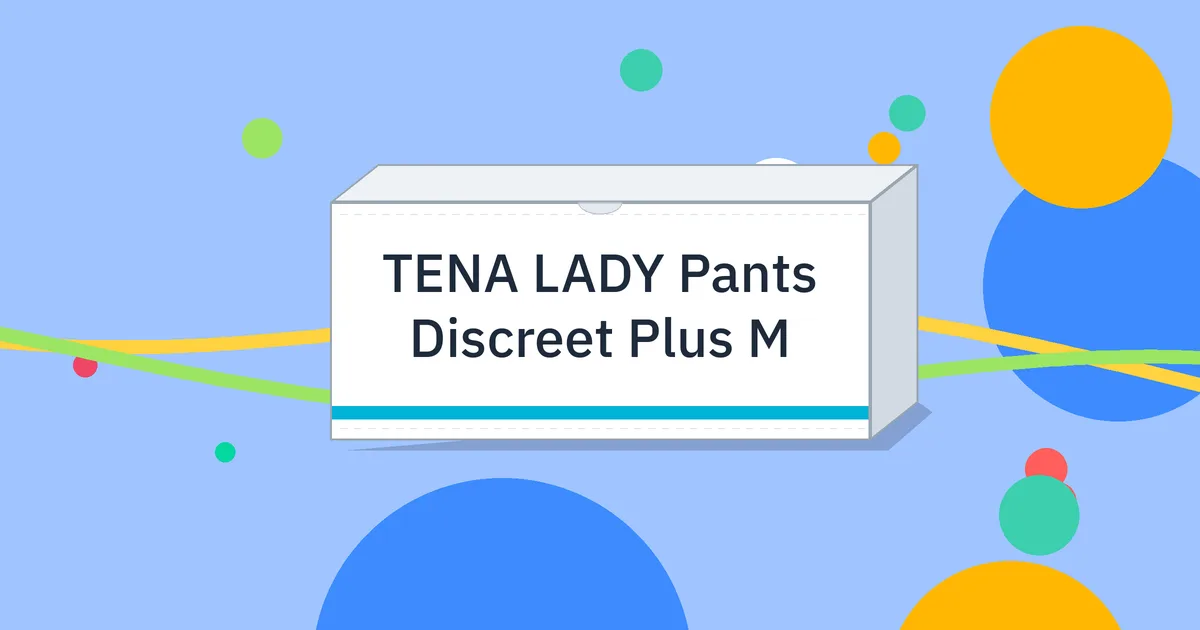 Symbolbild: Packung mit der Aufschrift TENA LADY Pants Discreet Plus M (PZN 10186833) – Verfügbarkeit und Bezug in Apotheken in Frankfurt am Main