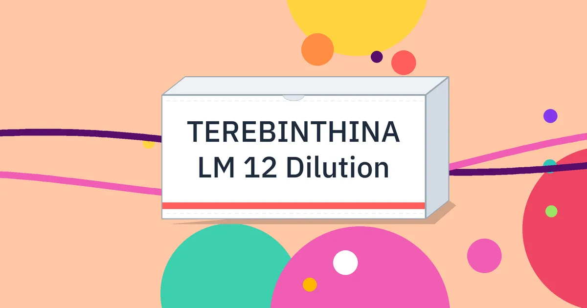 Symbolbild: Packung mit der Aufschrift TEREBINTHINA LM 12 Dilution (PZN 13216606) – Verfügbarkeit und Bezug in Apotheken in Frankfurt am Main