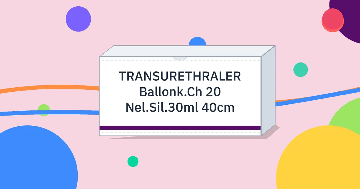 Symbolbild: Packung mit der Aufschrift TRANSURETHRALER Ballonk.Ch 20 Nel.Sil.30ml 40cm (PZN 04506481) – Verfügbarkeit und Bezug in Apotheken in Frankfurt am Main
