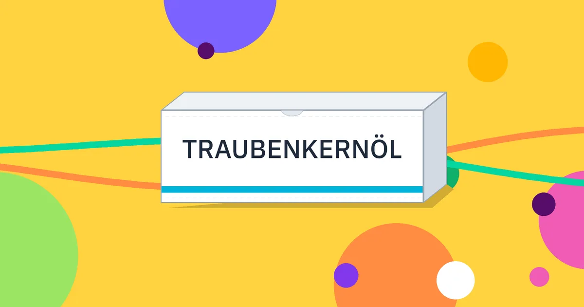 Symbolbild: Packung mit der Aufschrift TRAUBENKERNÖL (PZN 17188278) – Verfügbarkeit und Bezug in Apotheken in Frankfurt am Main