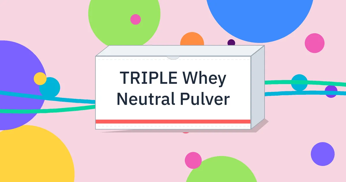 Symbolbild: Packung mit der Aufschrift TRIPLE Whey Neutral Pulver (PZN 20720860) – Verfügbarkeit und Bezug in Apotheken in Frankfurt am Main