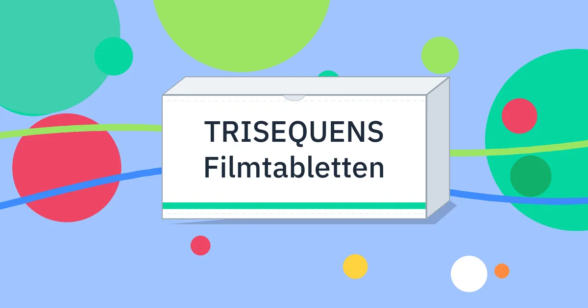 Symbolbild: Packung mit der Aufschrift TRISEQUENS Filmtabletten (PZN 01928997) – Verfügbarkeit und Bezug in Apotheken in Frankfurt am Main