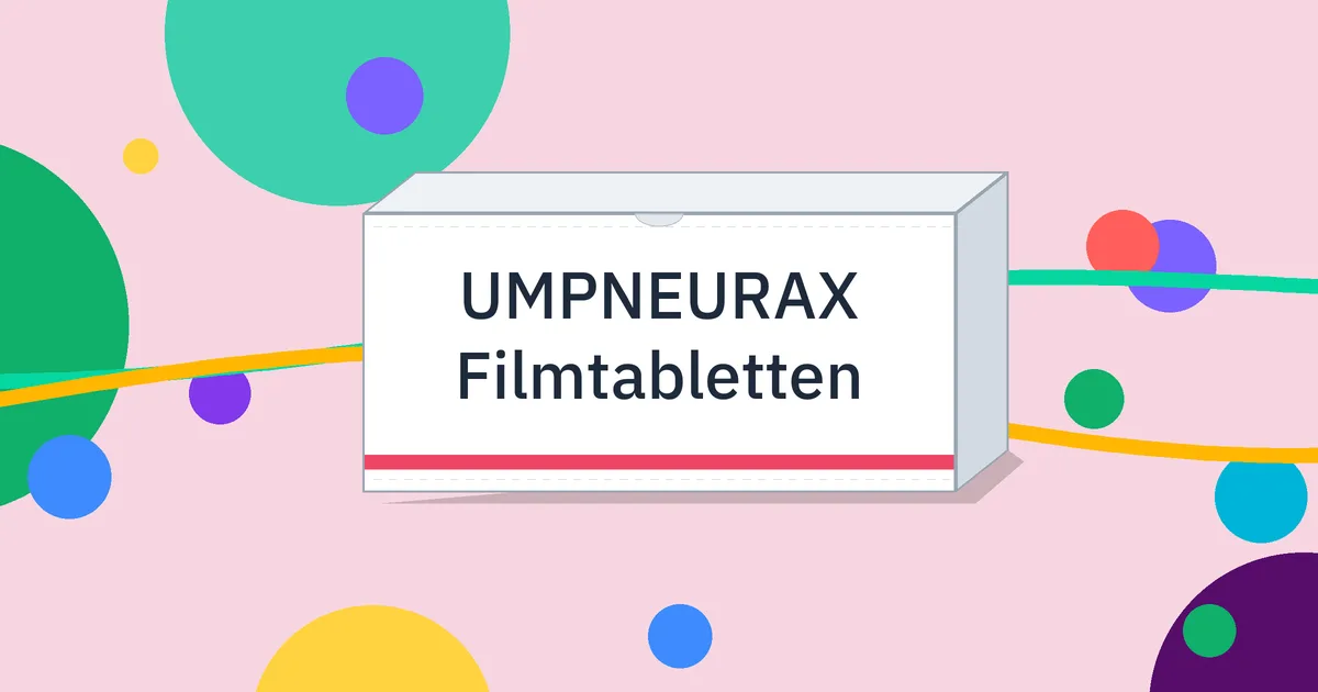 Symbolbild: Packung mit der Aufschrift UMPNEURAX Filmtabletten (PZN 16138255) – Verfügbarkeit und Bezug in Apotheken in Frankfurt am Main