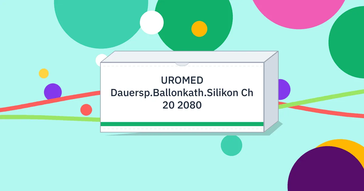 Symbolbild: Packung mit der Aufschrift UROMED Dauersp.Ballonkath.Silikon Ch 20 2080 (PZN 03280968) – Verfügbarkeit und Bezug in Apotheken in Frankfurt am Main
