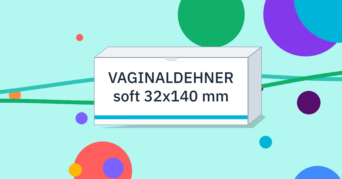 Symbolbild: Packung mit der Aufschrift VAGINALDEHNER soft 32x140 mm (PZN 00661598) – Verfügbarkeit und Bezug in Apotheken in Frankfurt am Main