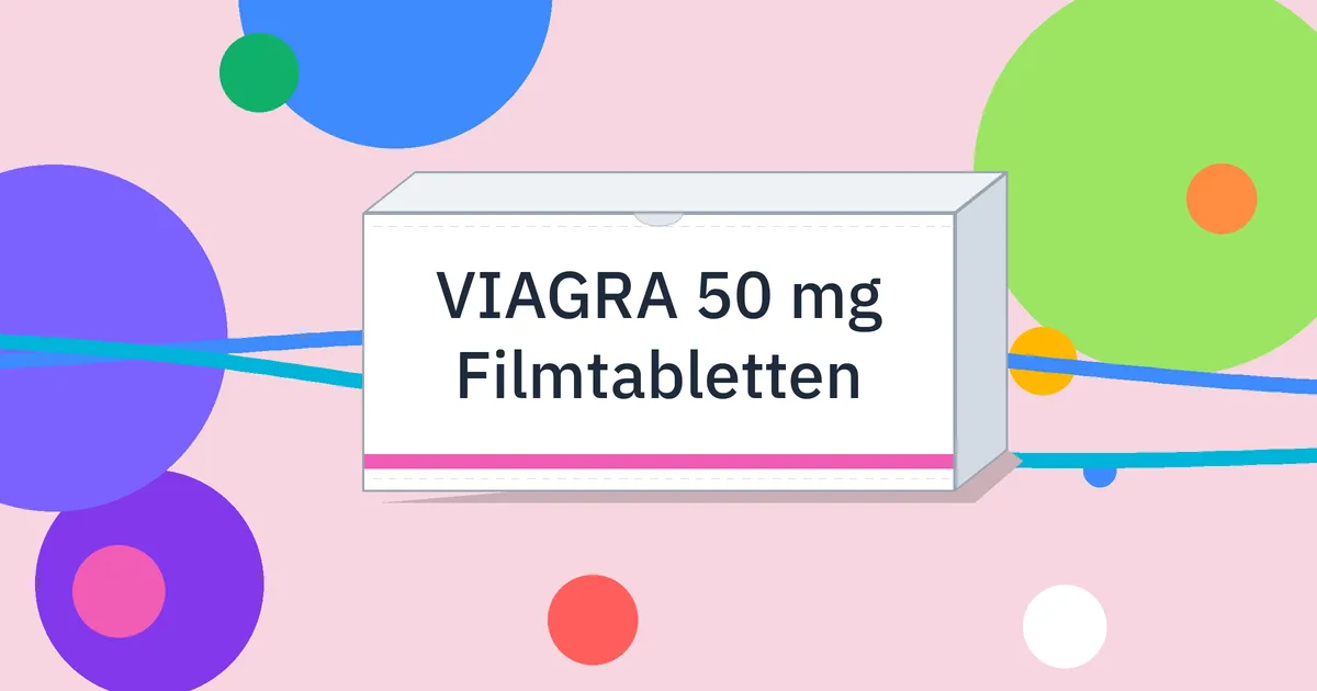 Symbolbild: Packung mit der Aufschrift VIAGRA 50 mg Filmtabletten (PZN 19230435) – Verfügbarkeit und Bezug in Apotheken in Frankfurt am Main