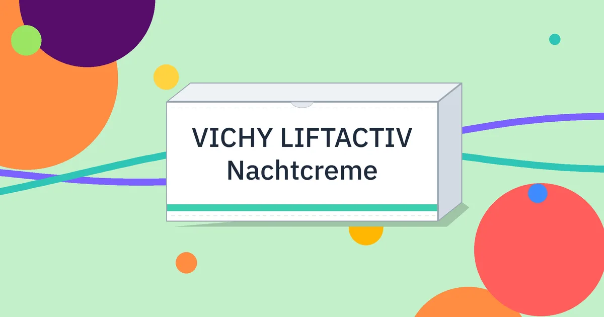 Symbolbild: Packung mit der Aufschrift VICHY LIFTACTIV Nachtcreme (PZN 07789479) – Verfügbarkeit und Bezug in Apotheken in Frankfurt am Main