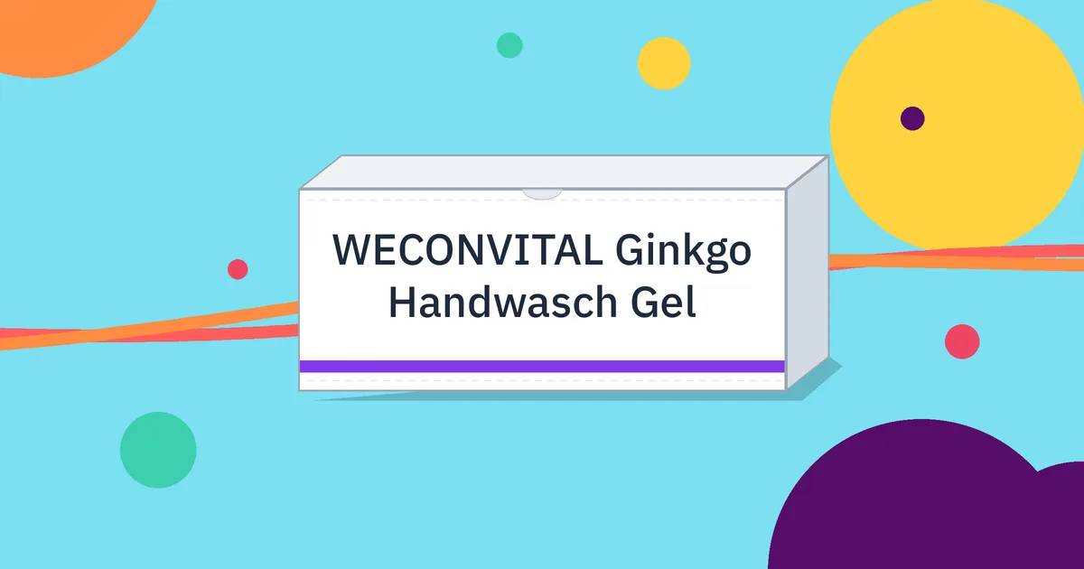 Symbolbild: Packung mit der Aufschrift WECONVITAL Ginkgo Handwasch Gel (PZN 13875562) – Verfügbarkeit und Bezug in Apotheken in Frankfurt am Main