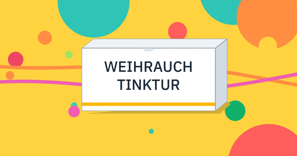Symbolbild: Packung mit der Aufschrift WEIHRAUCH TINKTUR (PZN 18880237) – Verfügbarkeit und Bezug in Apotheken in Frankfurt am Main
