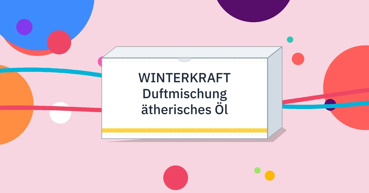 Symbolbild: Packung mit der Aufschrift WINTERKRAFT Duftmischung ätherisches Öl (PZN 17893597) – Verfügbarkeit und Bezug in Apotheken in Frankfurt am Main
