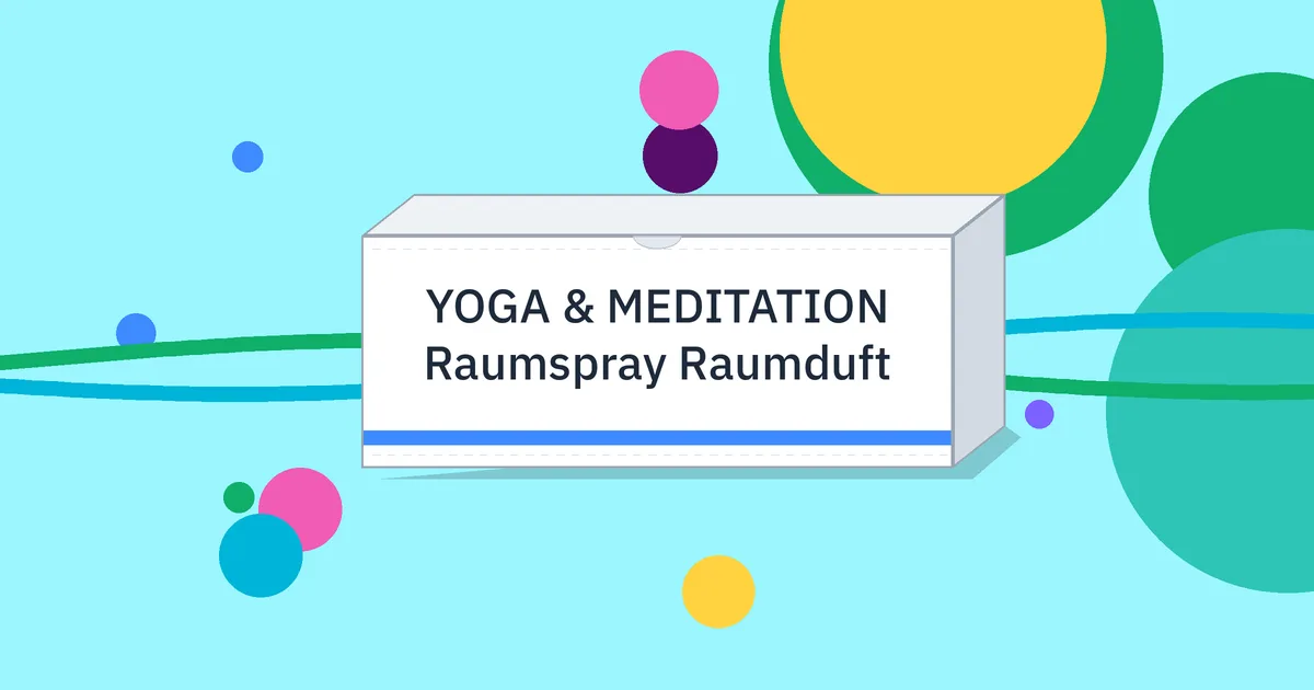 Symbolbild: Packung mit der Aufschrift YOGA & MEDITATION Raumspray Raumduft (PZN 20031882) – Verfügbarkeit und Bezug in Apotheken in Frankfurt am Main