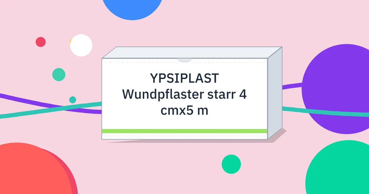 Symbolbild: Packung mit der Aufschrift YPSIPLAST Wundpflaster starr 4 cmx5 m (PZN 20364916) – Verfügbarkeit und Bezug in Apotheken in Frankfurt am Main