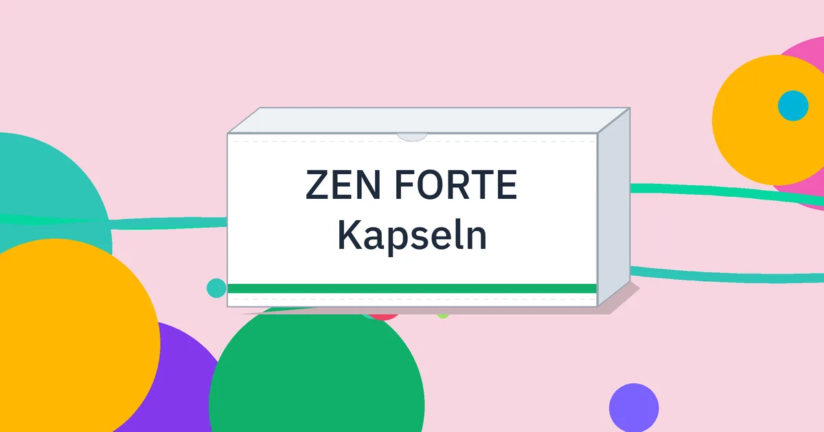 Symbolbild: Packung mit der Aufschrift ZEN FORTE Kapseln (PZN 15435666) – Verfügbarkeit und Bezug in Apotheken in Frankfurt am Main