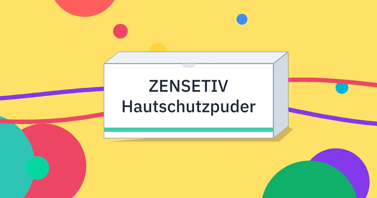 Symbolbild: Packung mit der Aufschrift ZENSETIV Hautschutzpuder (PZN 13920771) – Verfügbarkeit und Bezug in Apotheken in Frankfurt am Main