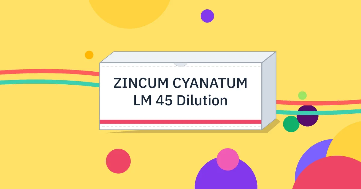 Symbolbild: Packung mit der Aufschrift ZINCUM CYANATUM LM 45 Dilution (PZN 13292748) – Verfügbarkeit und Bezug in Apotheken in Frankfurt am Main