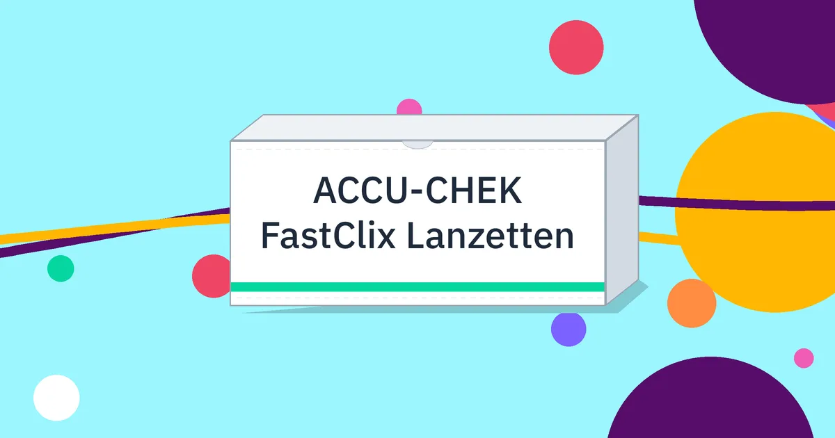 Symbolbild: Packung mit der Aufschrift ACCU-CHEK FastClix Lanzetten (PZN 16820573) – Verfügbarkeit und Bezug in Apotheken in Frankfurt am Main