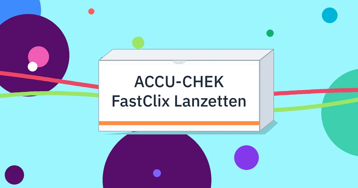 Symbolbild: Packung mit der Aufschrift ACCU-CHEK FastClix Lanzetten (PZN 17453065) – Verfügbarkeit und Bezug in Apotheken in Frankfurt am Main