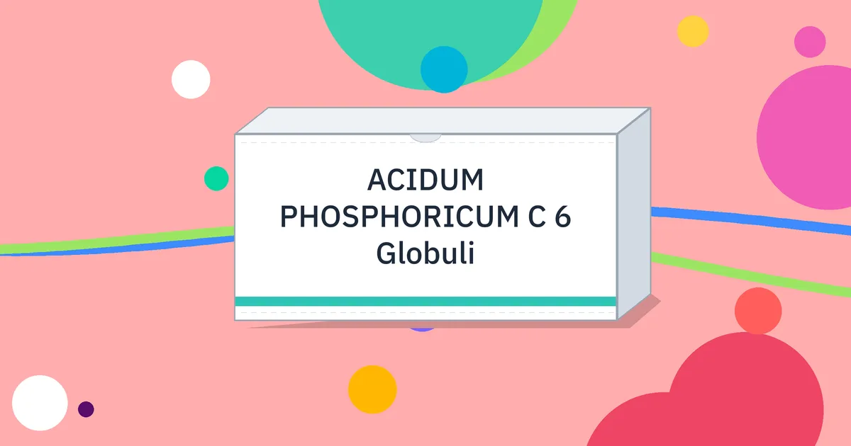 Symbolbild: Packung mit der Aufschrift ACIDUM PHOSPHORICUM C 6 Globuli (PZN 16668970) – Verfügbarkeit und Bezug in Apotheken in Frankfurt am Main