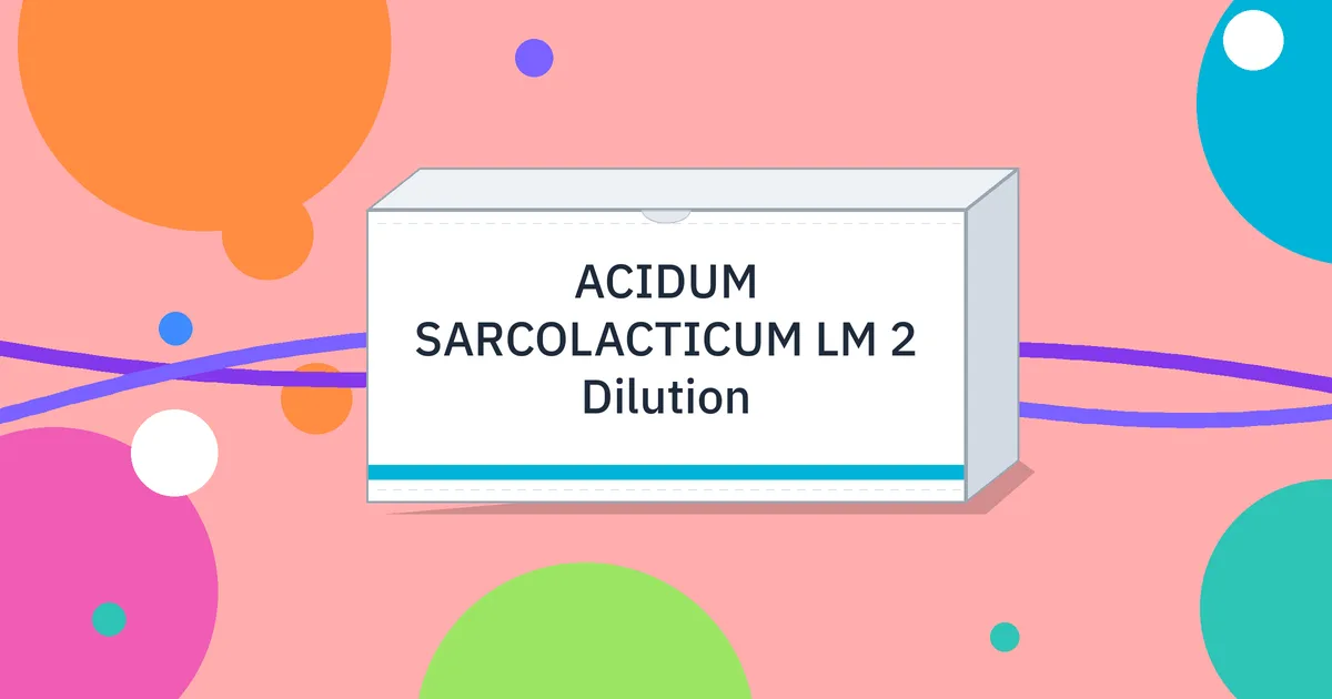 Symbolbild: Packung mit der Aufschrift ACIDUM SARCOLACTICUM LM 2 Dilution (PZN 13282632) – Verfügbarkeit und Bezug in Apotheken in Frankfurt am Main