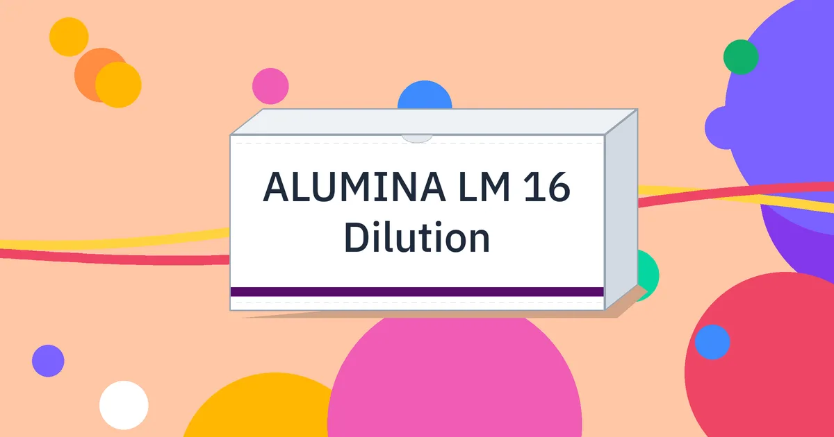 Symbolbild: Packung mit der Aufschrift ALUMINA LM 16 Dilution (PZN 12758498) – Verfügbarkeit und Bezug in Apotheken in Frankfurt am Main