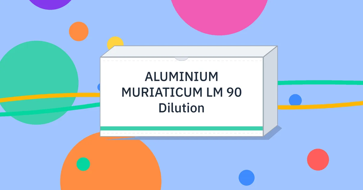 Symbolbild: Packung mit der Aufschrift ALUMINIUM MURIATICUM LM 90 Dilution (PZN 13316986) – Verfügbarkeit und Bezug in Apotheken in Frankfurt am Main