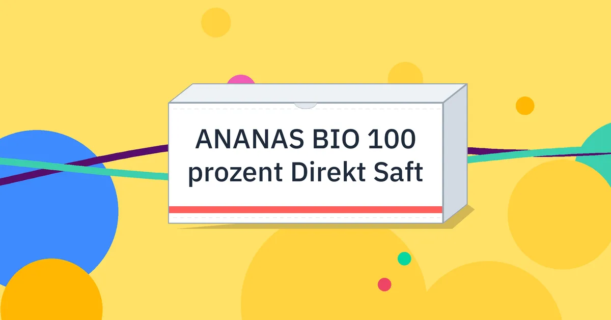 Symbolbild: Packung mit der Aufschrift ANANAS BIO 100 prozent Direkt Saft (PZN 20160349) – Verfügbarkeit und Bezug in Apotheken in Frankfurt am Main